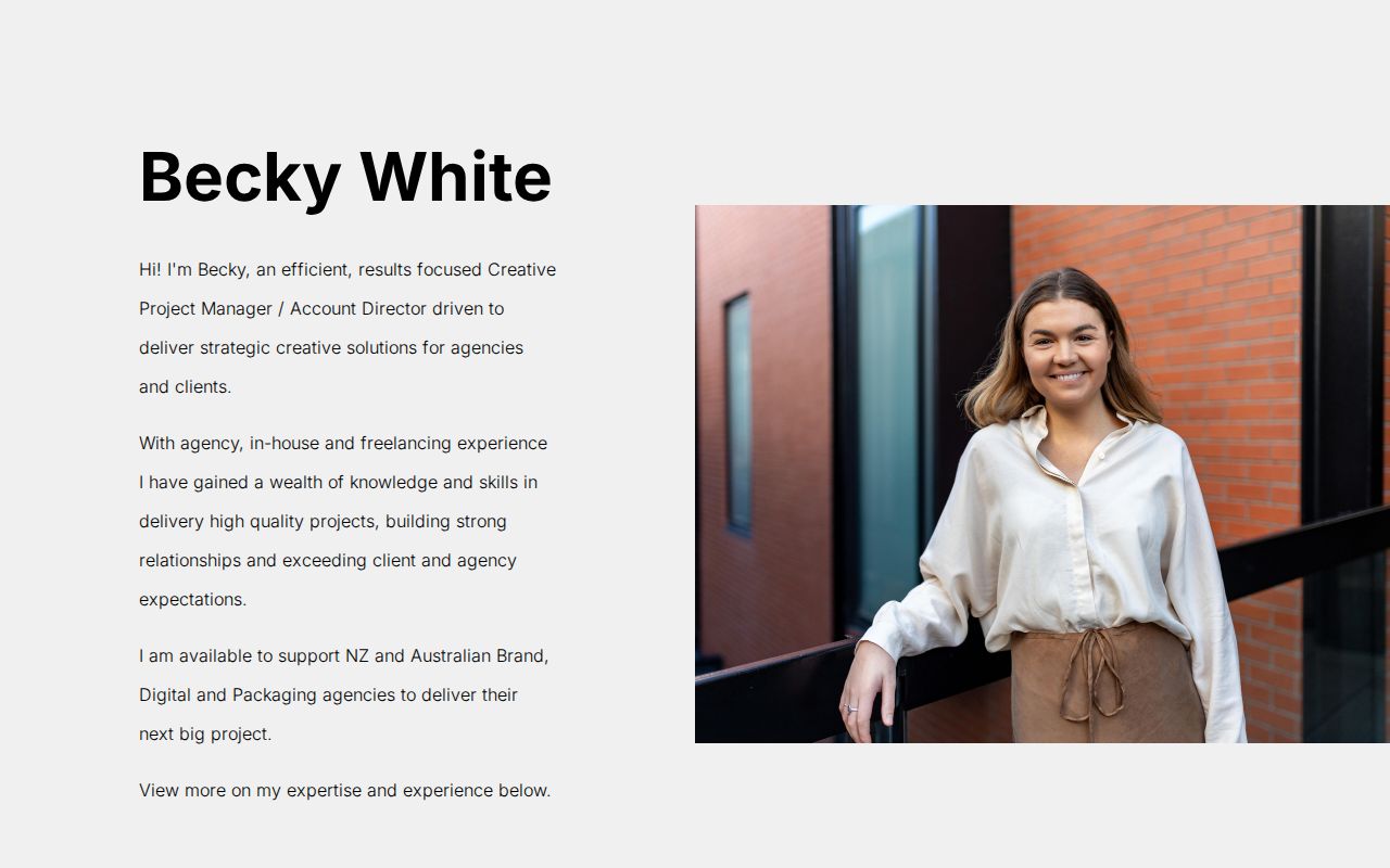 Becky White - Creative Project Manager